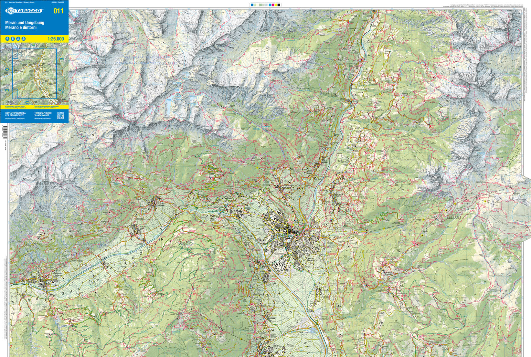 011. MERAN UND UMGEBUNG / MERANO E DINTORNI – Tabacco Editrice